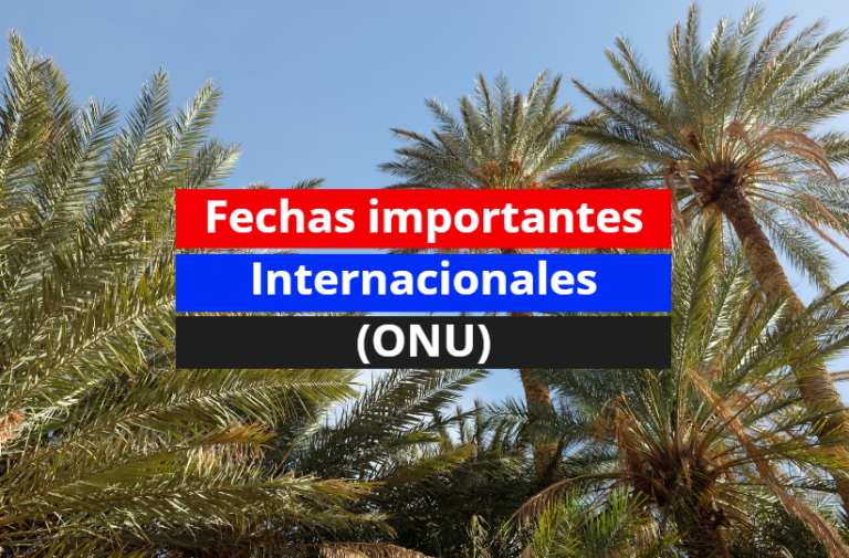 Calendario de fechas internacionales importantes – Soluciones Inába